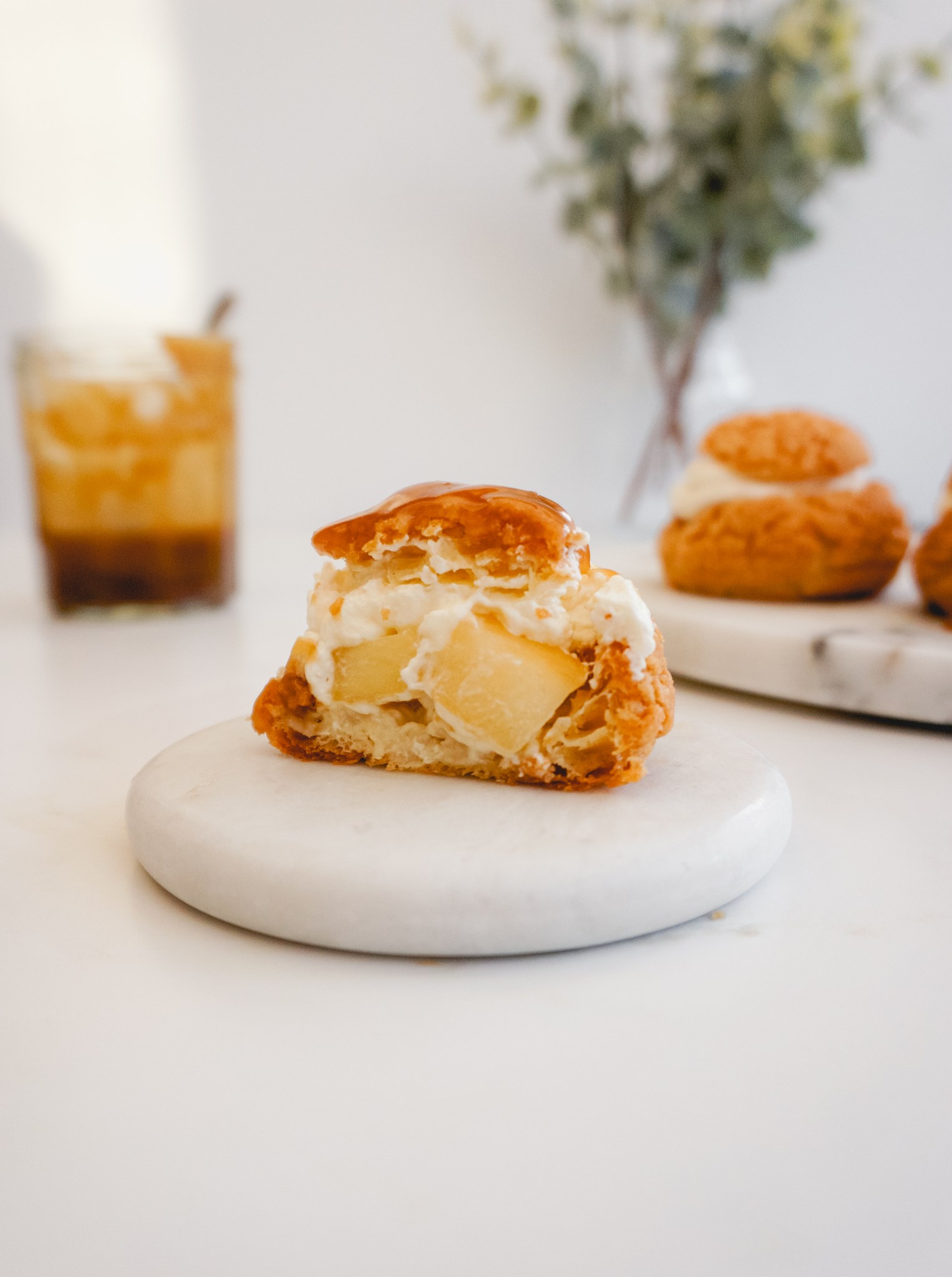 Choux au Craquelin with Apple & Salted Caramel – Break or Bake