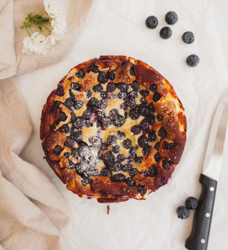 Blueberry Basque Cheesecake – Break or Bake