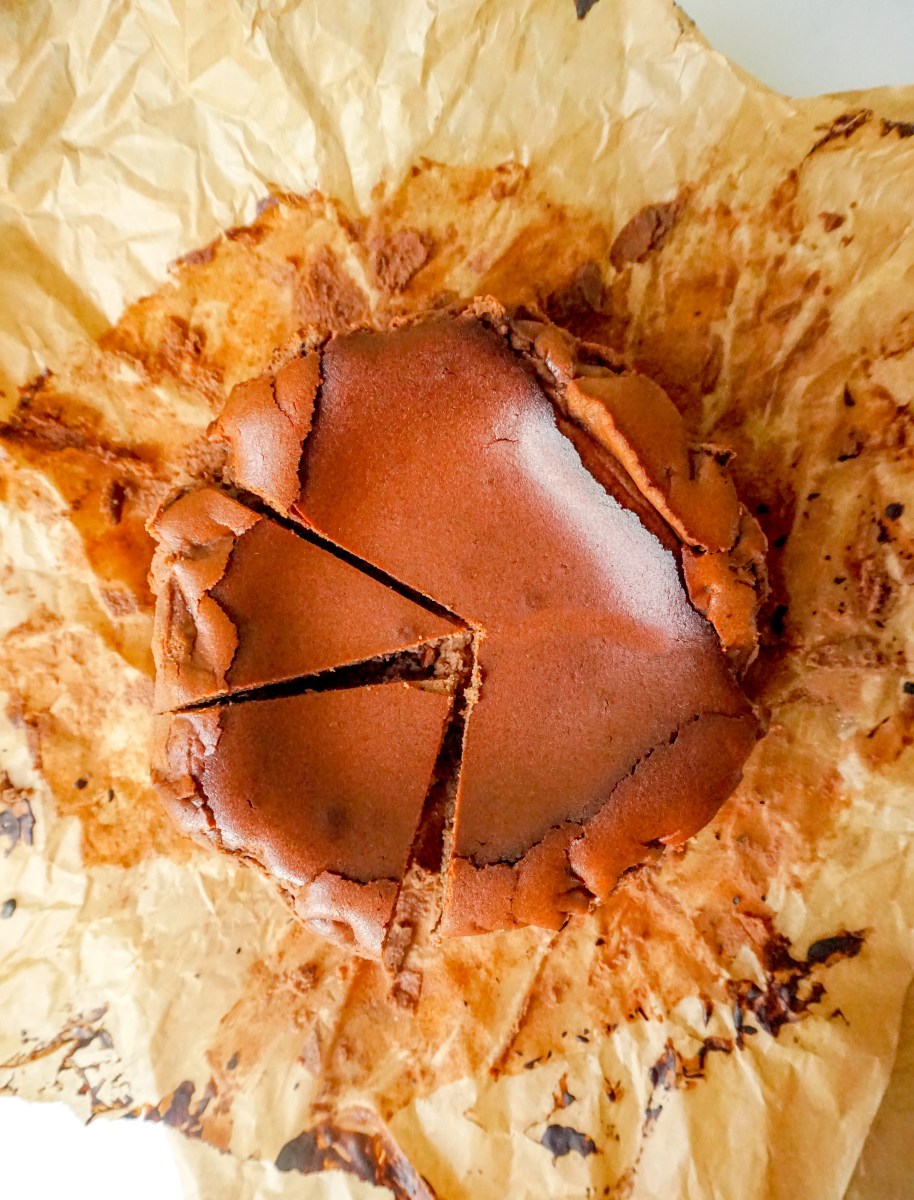 Decadent Chocolate Basque Cheesecake – Break or Bake